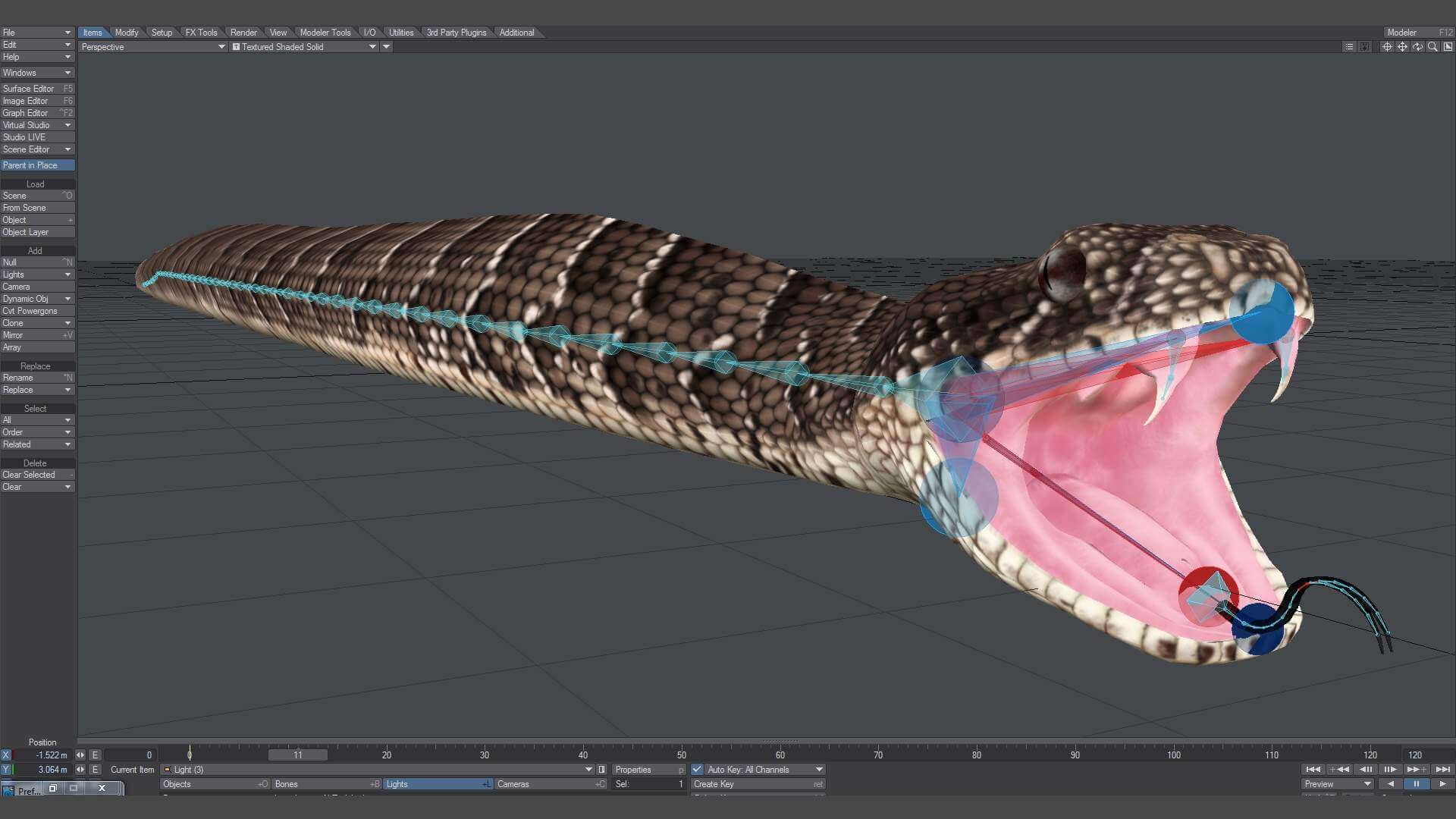 Puff Adder Animated - 3D Model by Dibia Digital