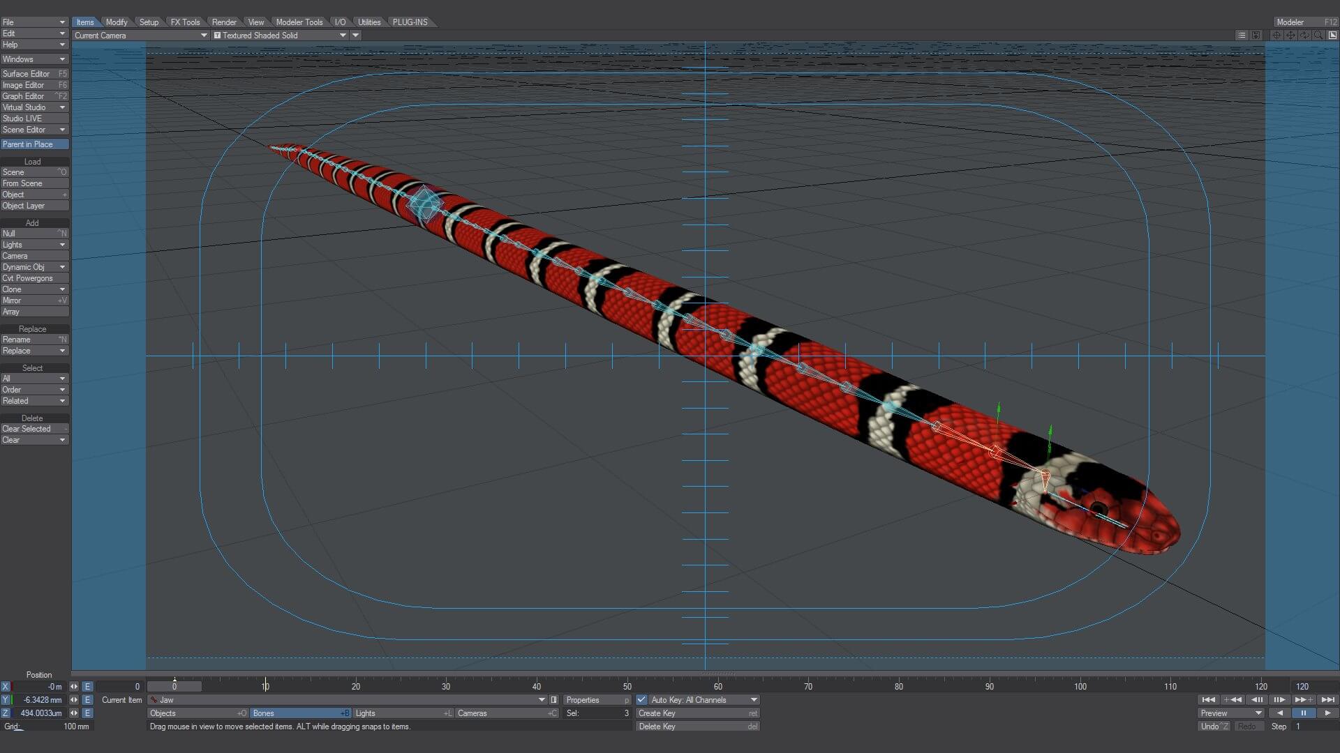 Animated Scarlet Kingsnake - 3D Model by Dibia Digital