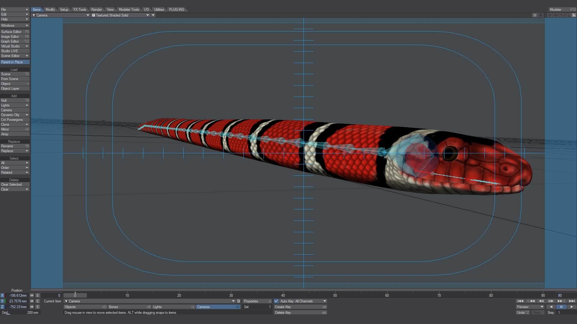Animated Scarlet Kingsnake - 3D Model by Dibia Digital