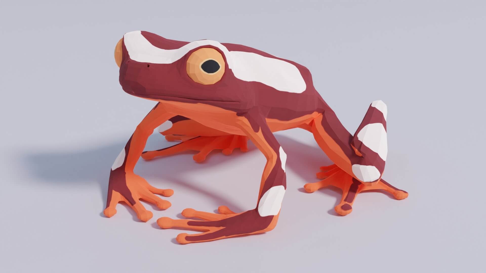 Animated Clown Tree Frog - 3D Model by Dibia Digital