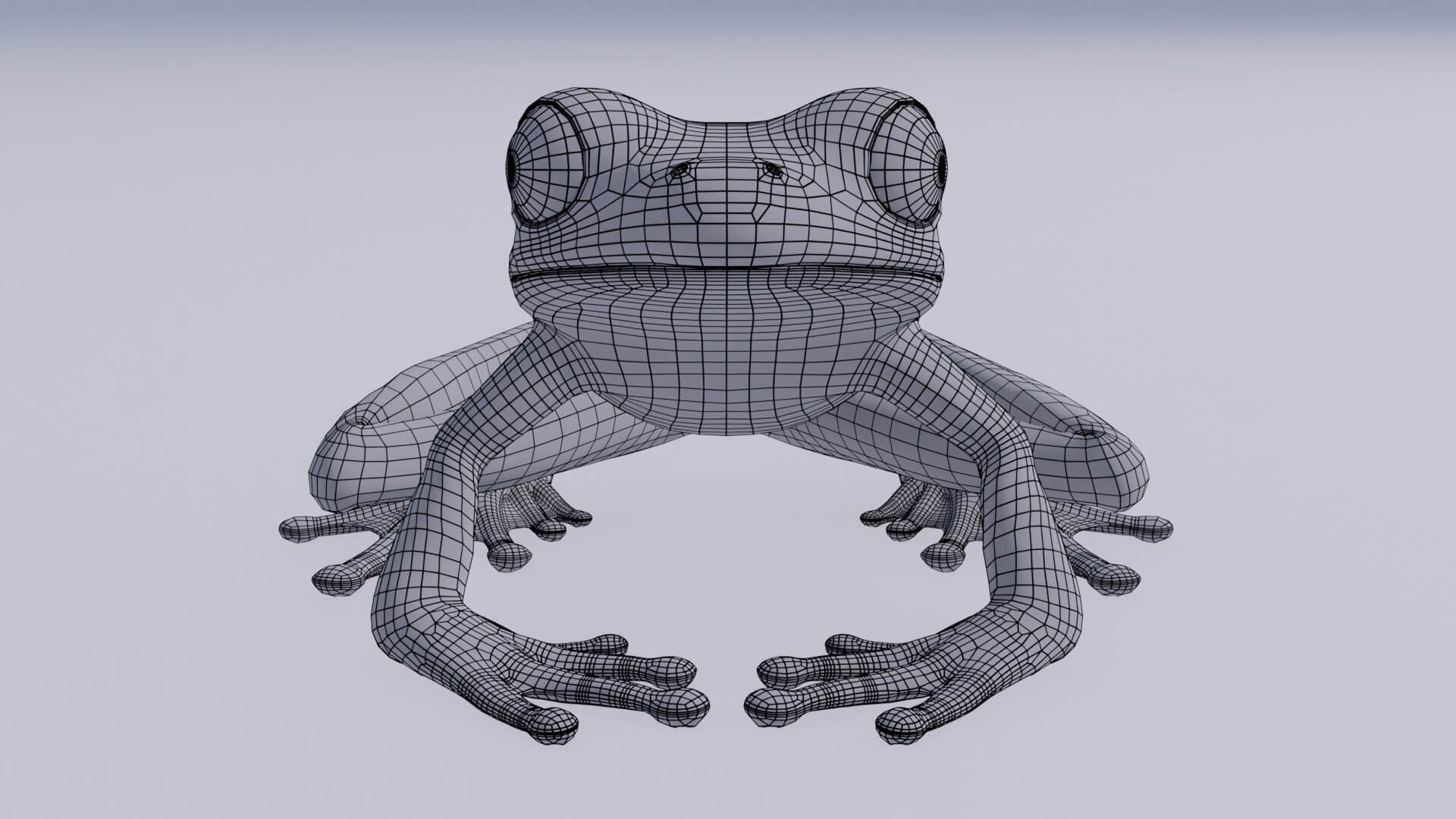Animated Clown Tree Frog - 3D Model by Dibia Digital