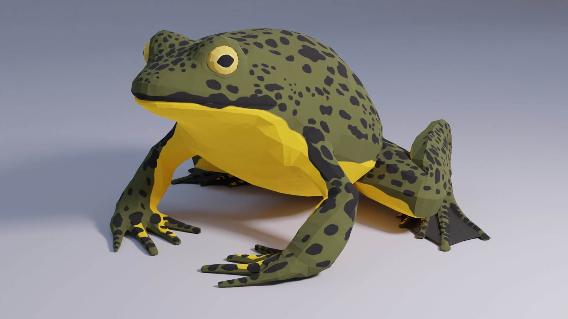Animated Goliath Bullfrog - 3D Model by Dibia Digital