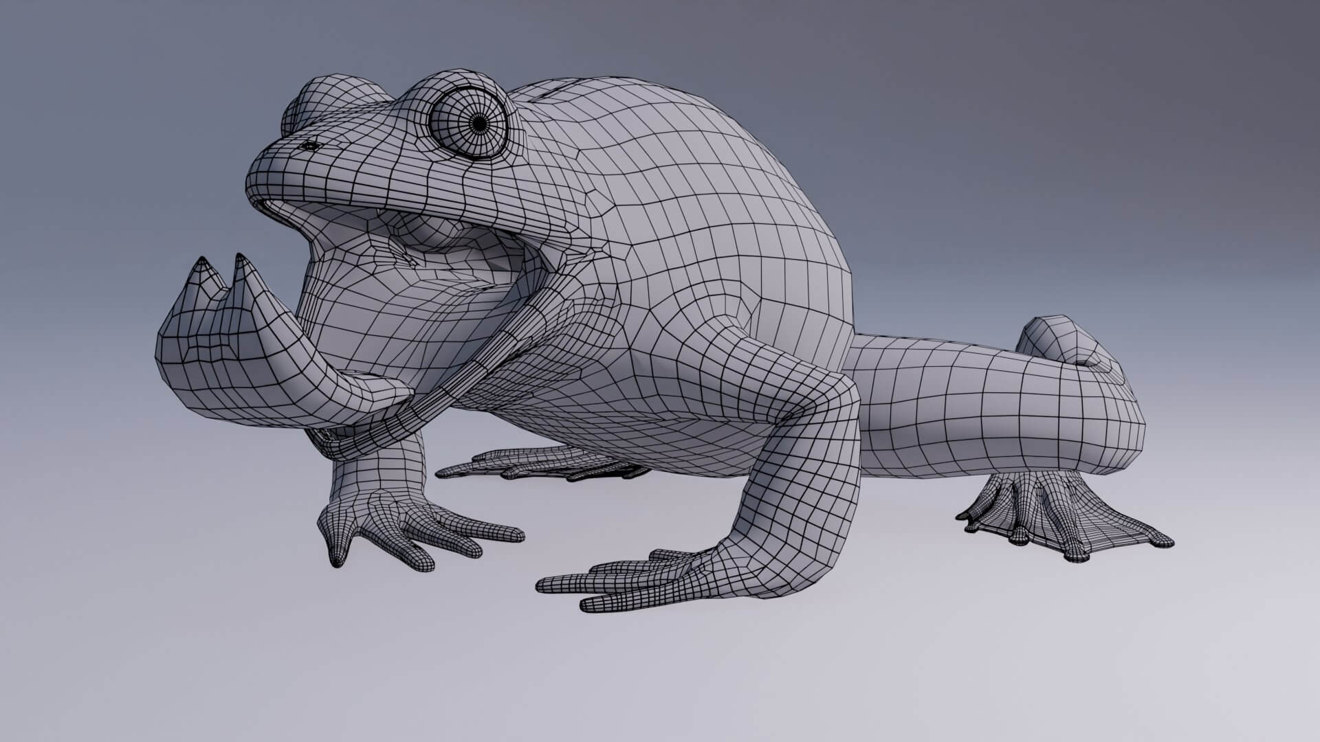 Animated Goliath Bullfrog - 3D Model by Dibia Digital