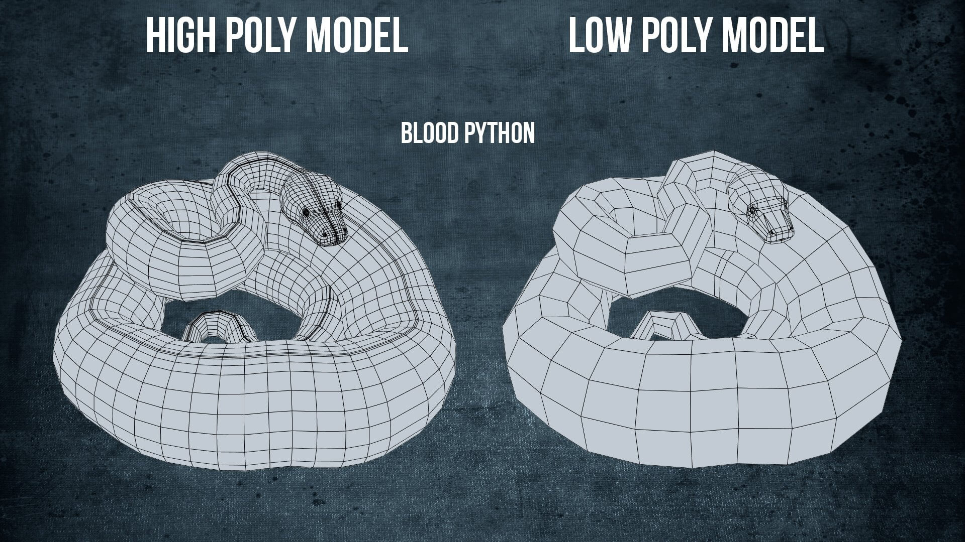 Rigged Blood Python - 3D Model by Dibia Digital