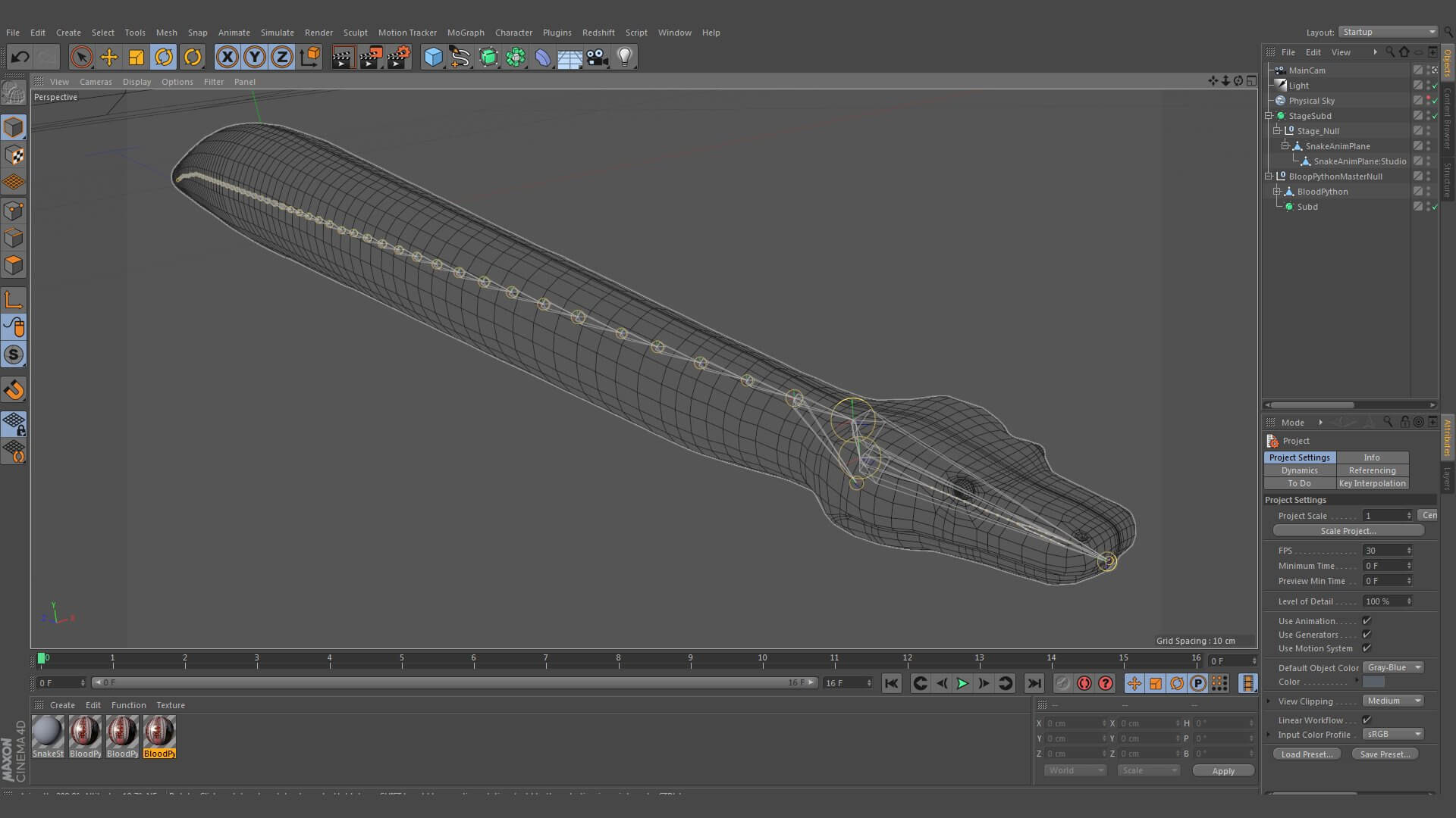 Rigged Blood Python - 3D Model by Dibia Digital