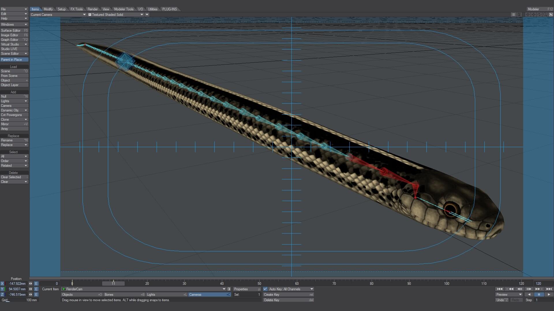 Rigged Garter Snake - 3D Model by Dibia Digital