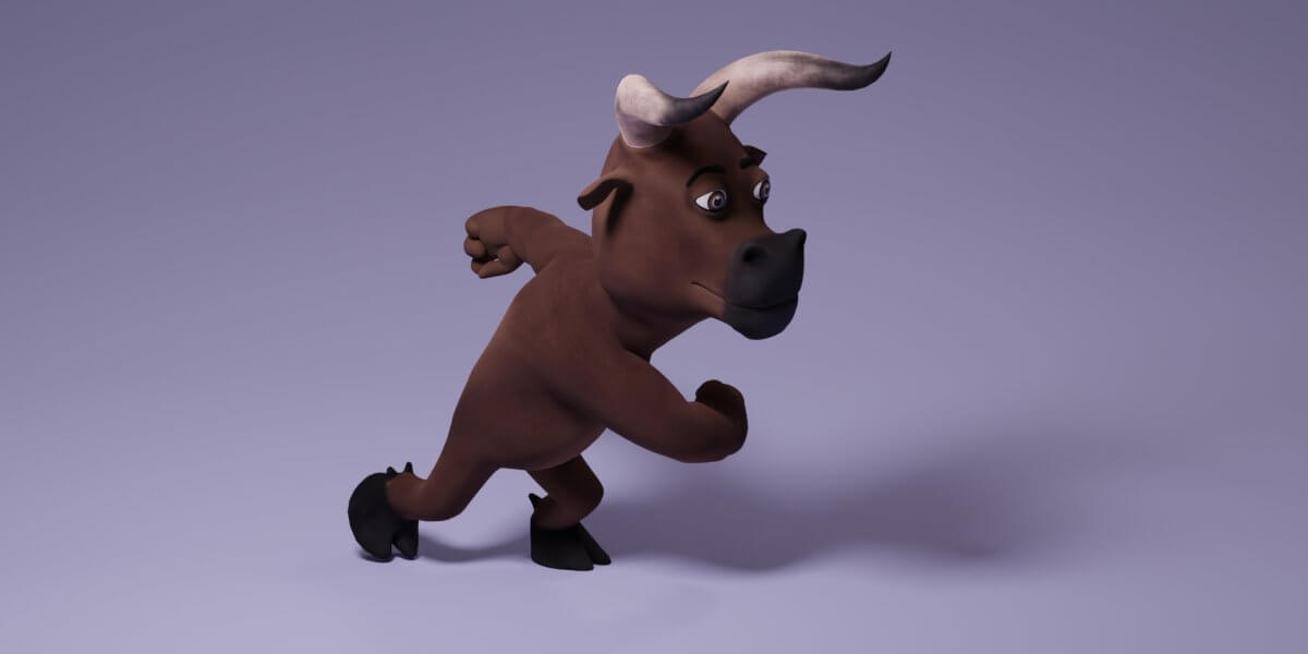 Toon Humanoid Bull - 3D Model by Dibia Digital