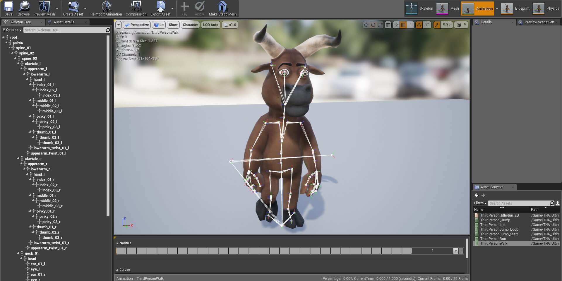 Toon Humanoid Bull - 3D Model by Dibia Digital