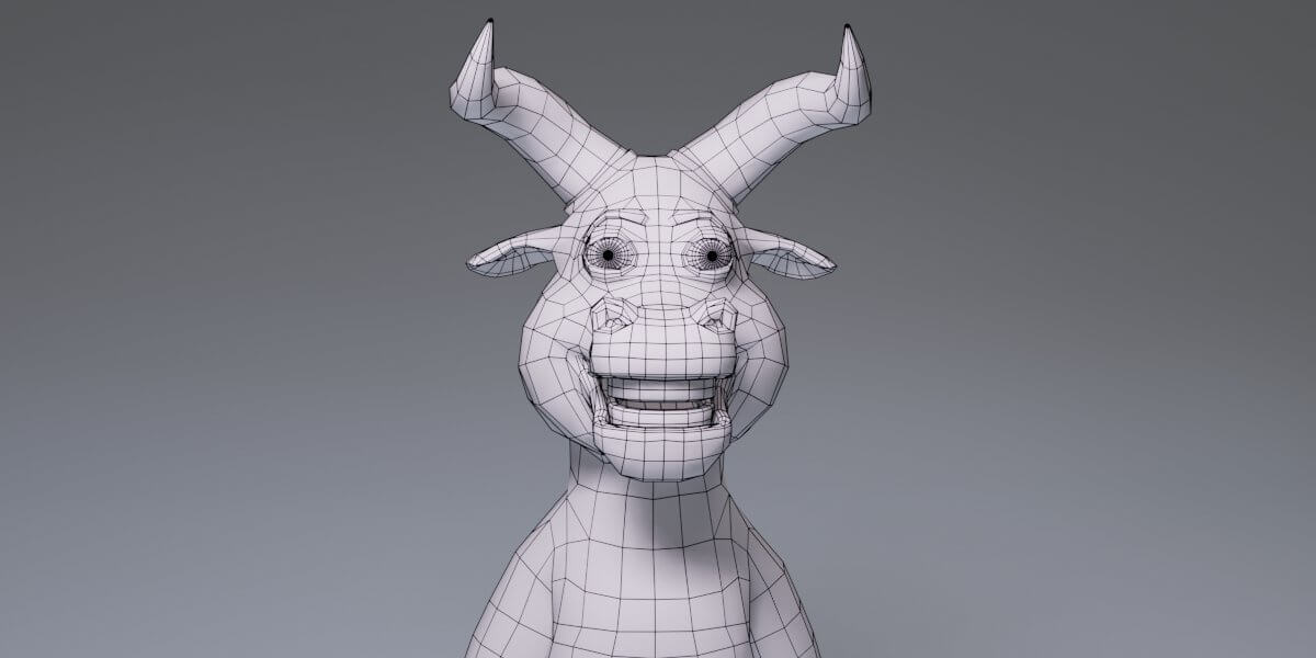 Toon Humanoid Bull - 3D Model by Dibia Digital