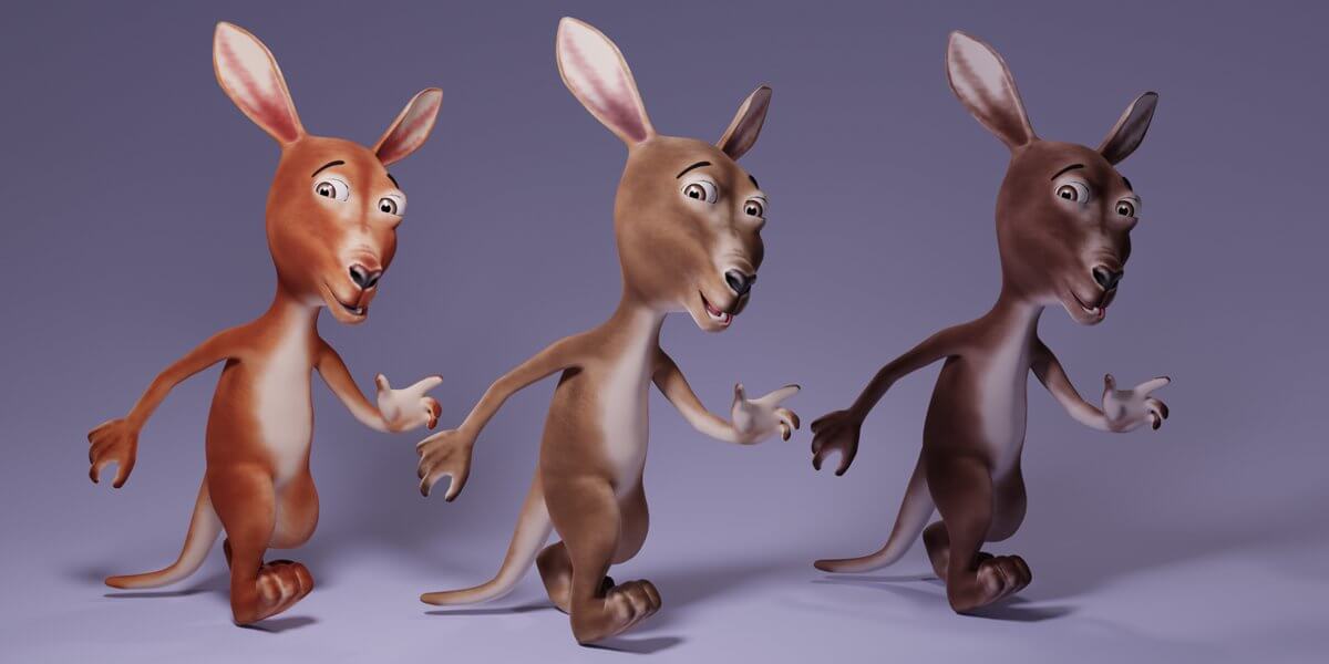 Toon Humanoid Kangaroo - 3D Model by Dibia Digital