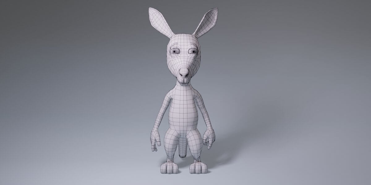 Toon Humanoid Kangaroo - 3D Model by Dibia Digital