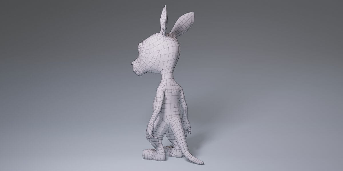 Toon Humanoid Kangaroo - 3D Model by Dibia Digital
