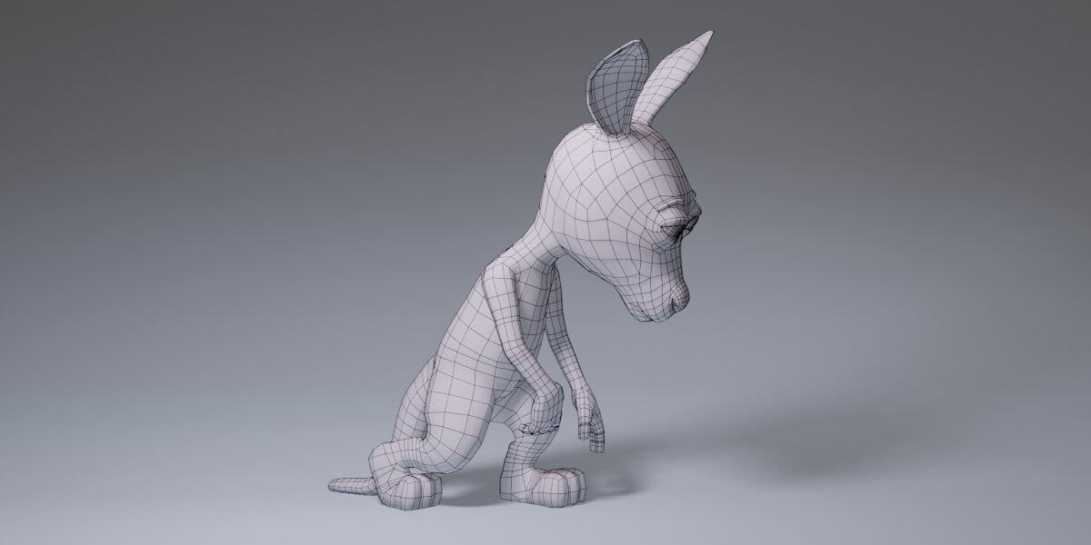 Toon Humanoid Kangaroo - 3D Model by Dibia Digital