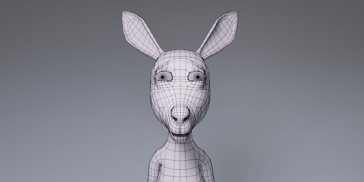 Toon Humanoid Kangaroo - 3D Model by Dibia Digital