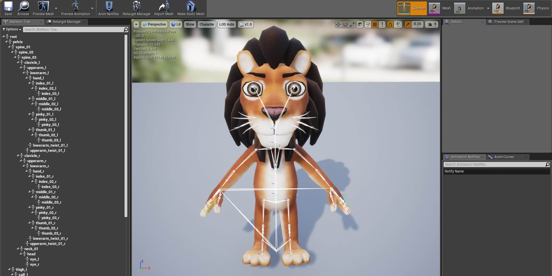 Toon Humanoid Lion - 3D Model by Dibia Digital