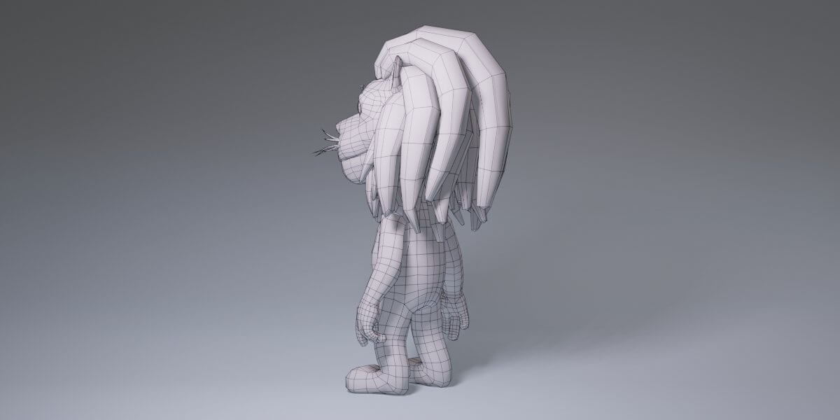 Toon Humanoid Lion - 3D Model by Dibia Digital