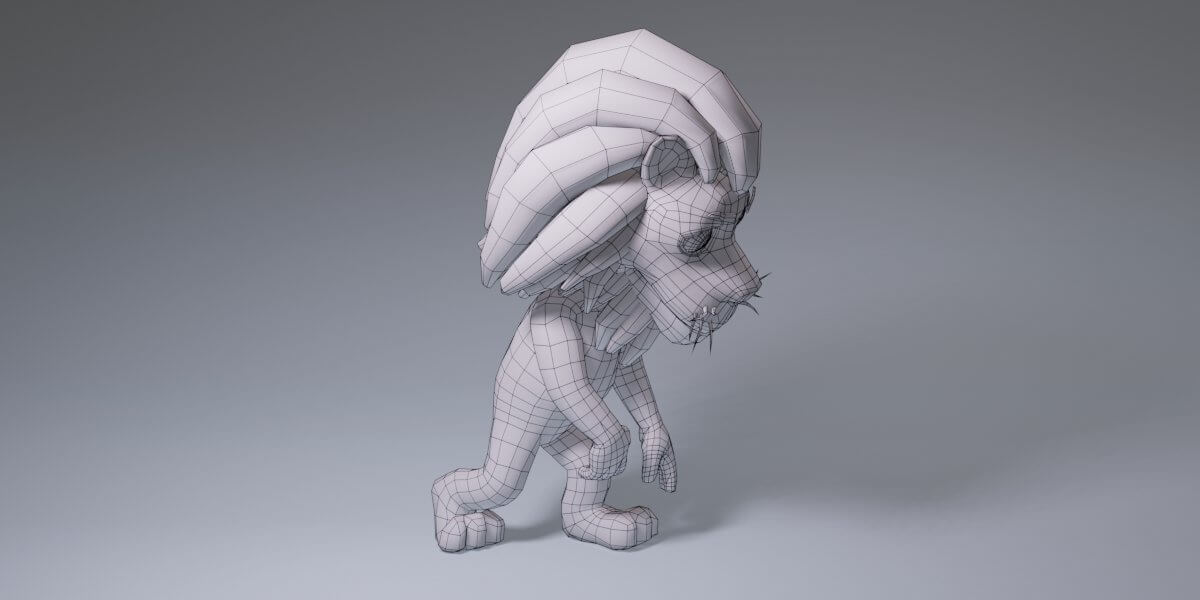 Toon Humanoid Lion - 3D Model by Dibia Digital