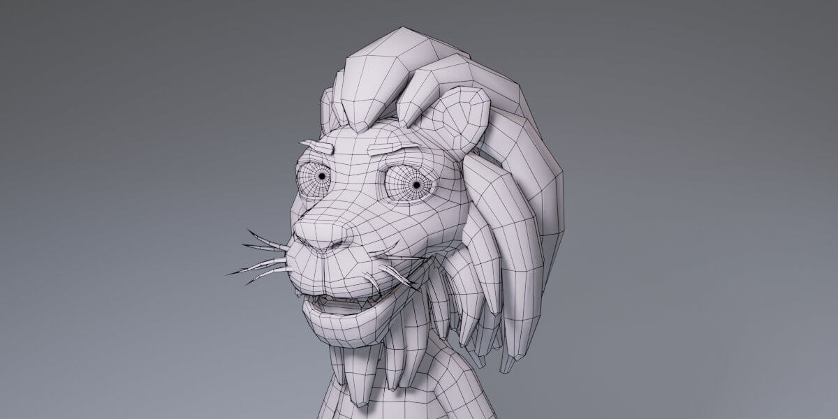 Toon Humanoid Lion - 3D Model by Dibia Digital