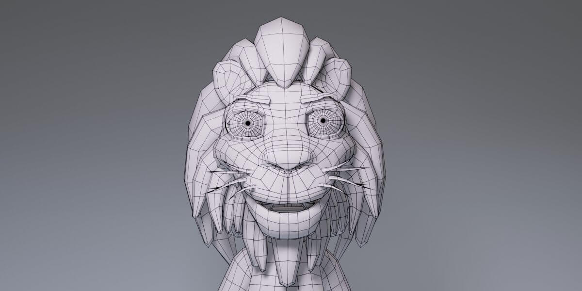 Toon Humanoid Lion - 3D Model by Dibia Digital