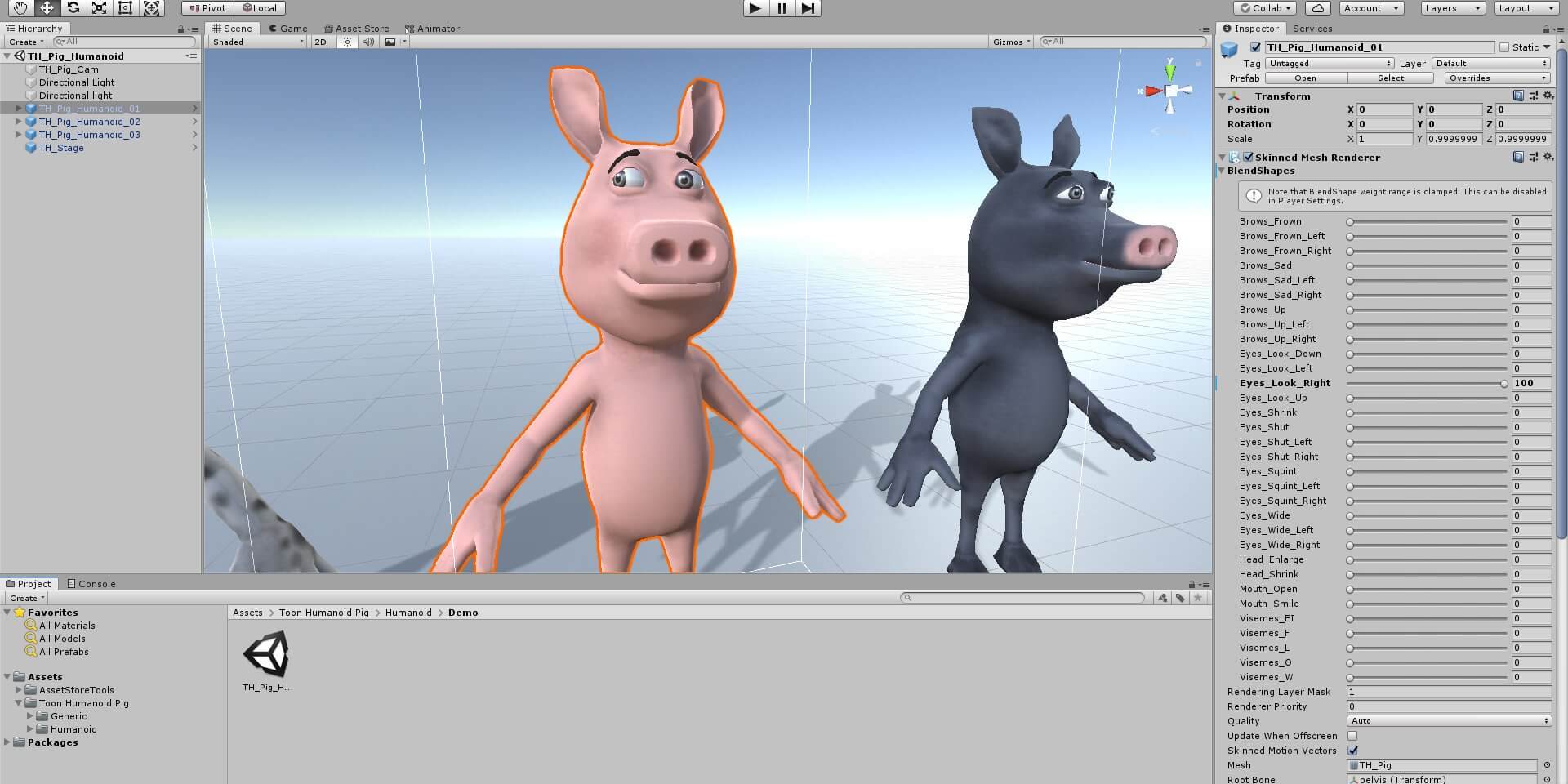 Toon Humanoid Pig - 3D Model by Dibia Digital