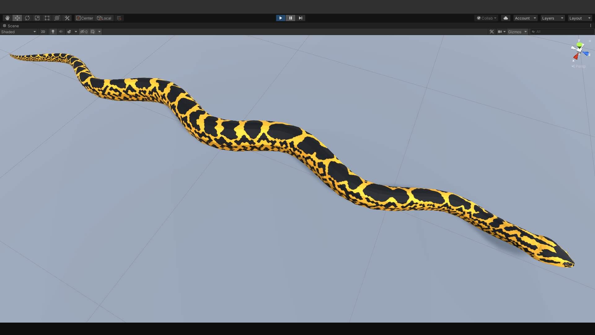 Yellow Anaconda Animated - 3D Model by Dibia Digital