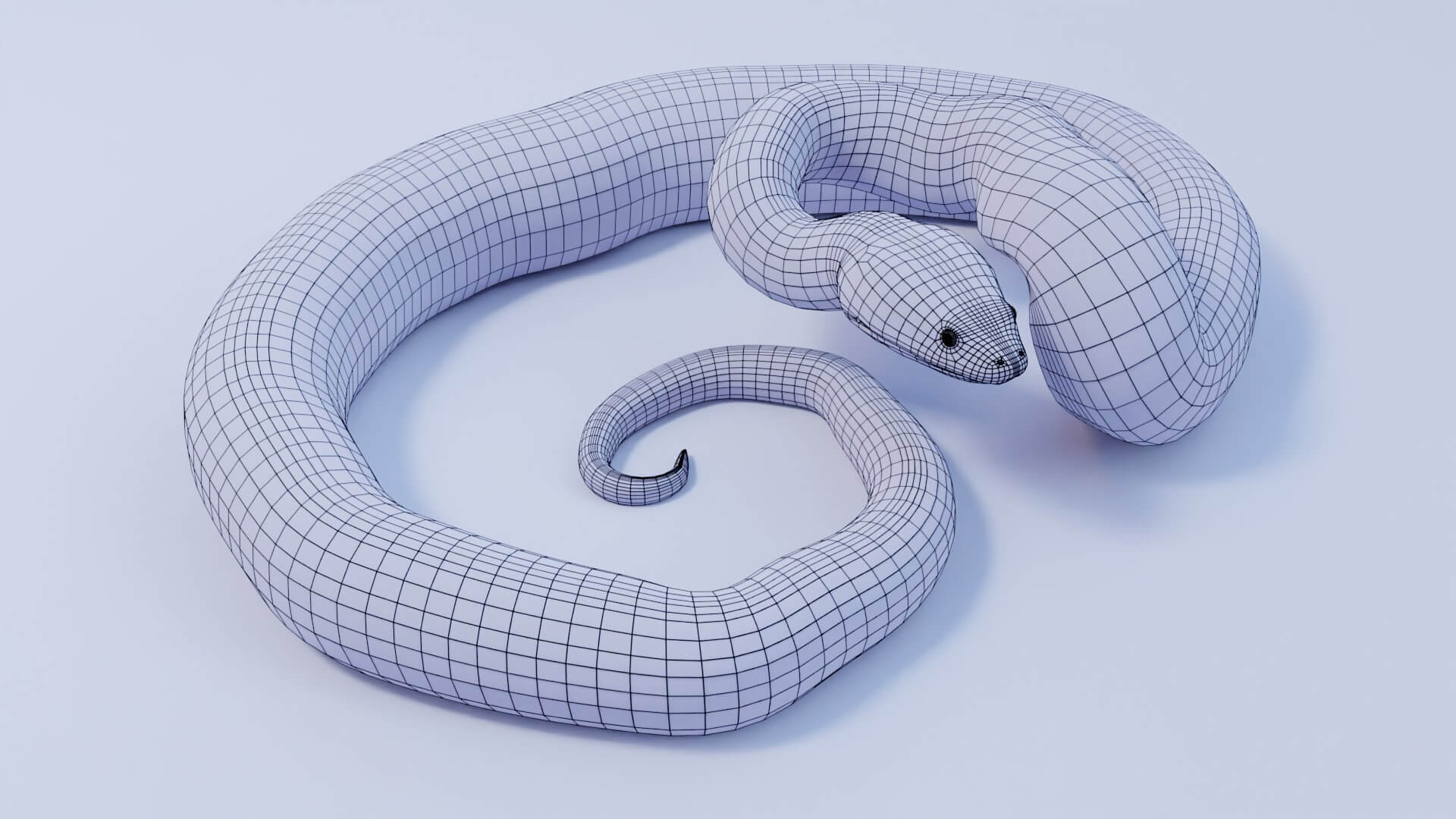 Yellow Anaconda Animated - 3D Model by Dibia Digital
