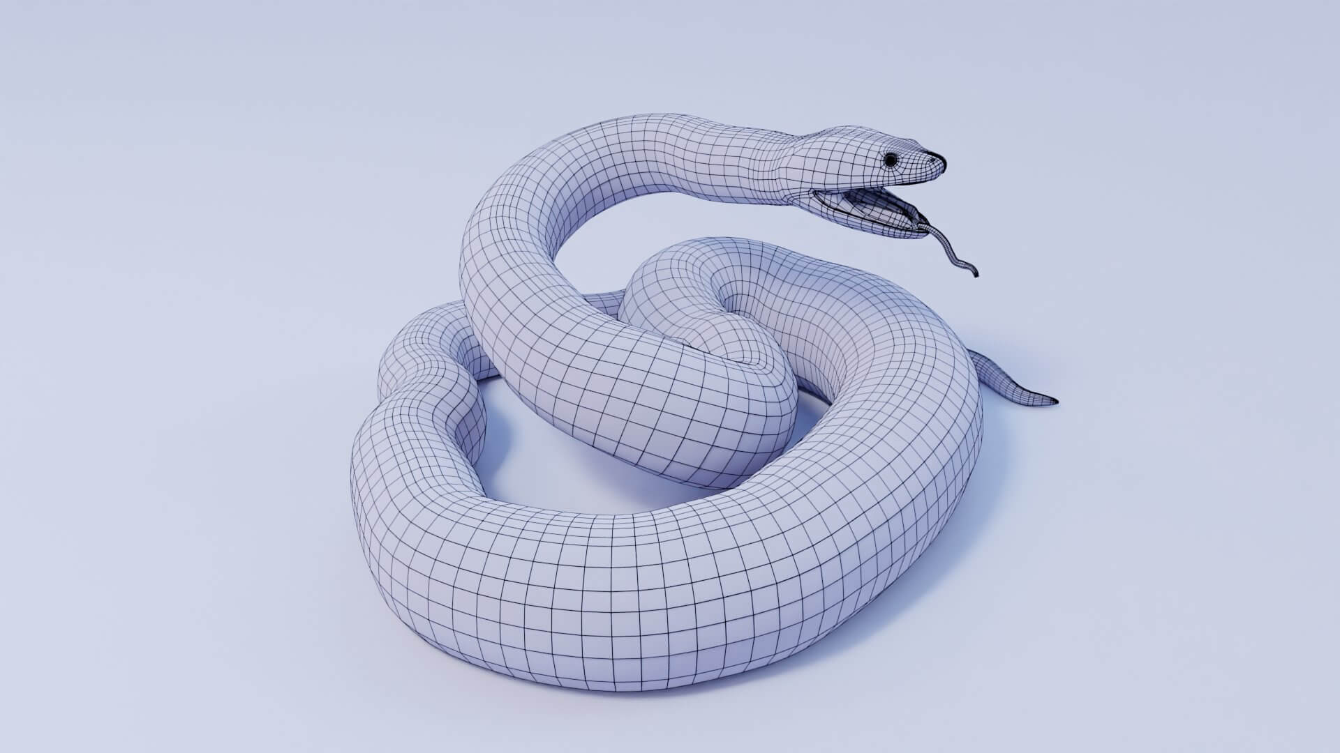 Yellow Anaconda Animated - 3D Model by Dibia Digital