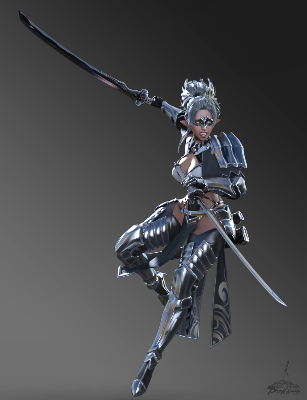 Dark Elf Blader for Genesis 8 and 8.1 Female - Daz Content by ...