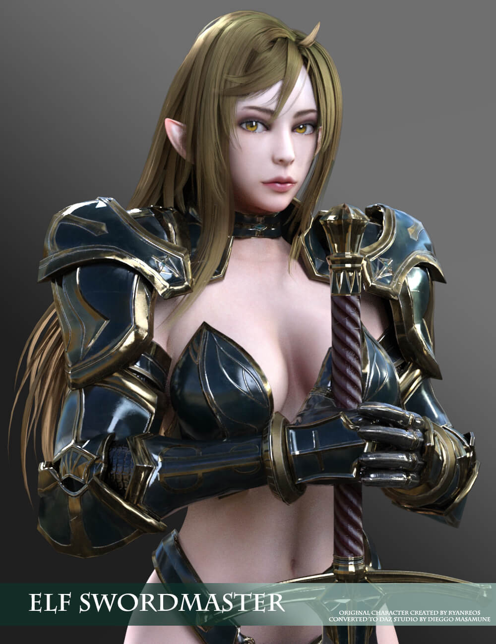 Elf Swordmaster for Genesis 8 and 8.1 Female - Daz Content by dieggomasamune