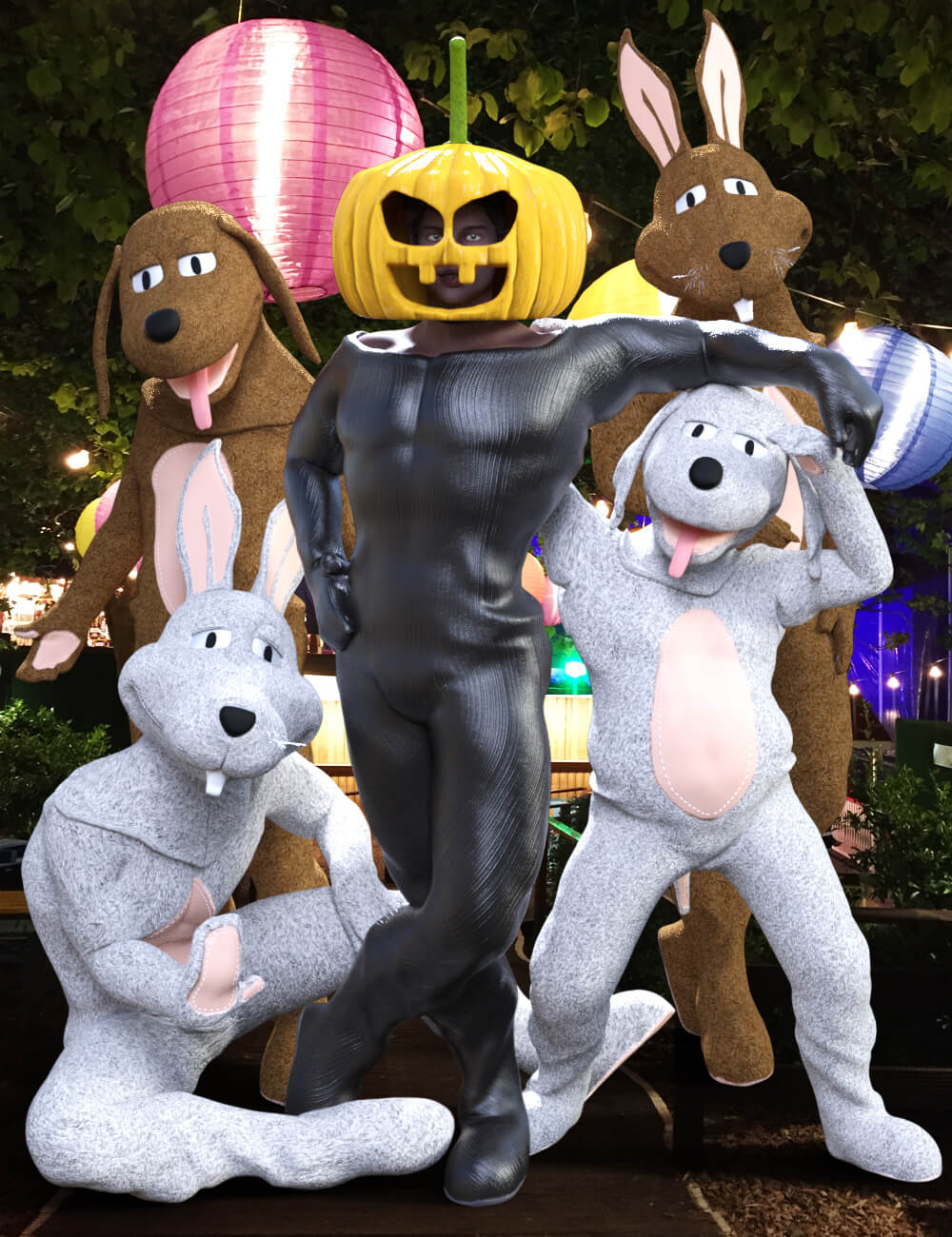 Funny Halloween Costume for Genesis 8 Male 3D Render