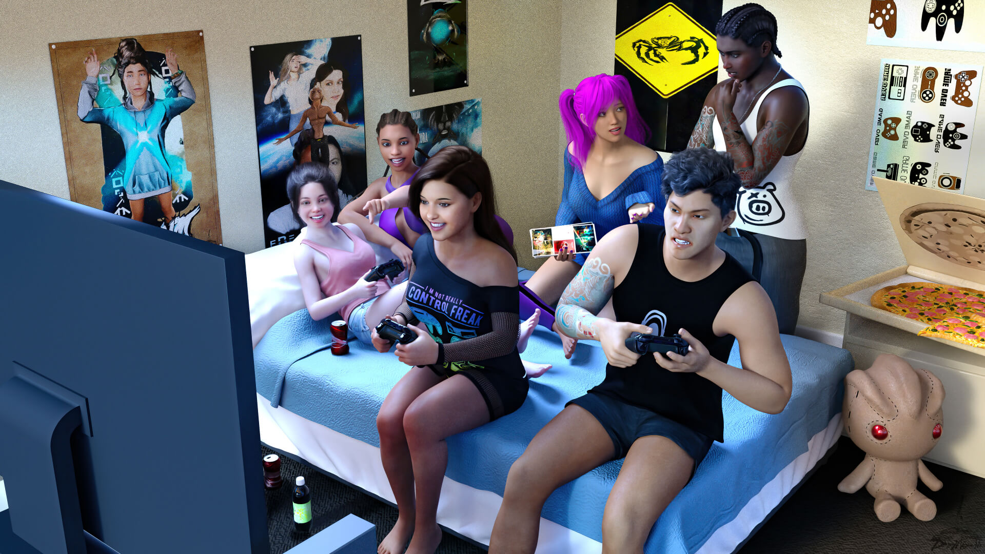 Game Night by dieggomasamune | RenderHub Wallpapers