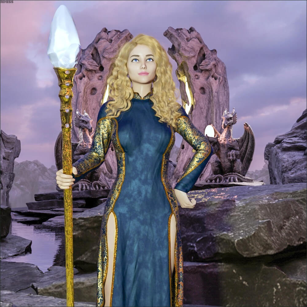 Magic Staff and Poses for Genesis 8 Male and Female - Daz Content by ...