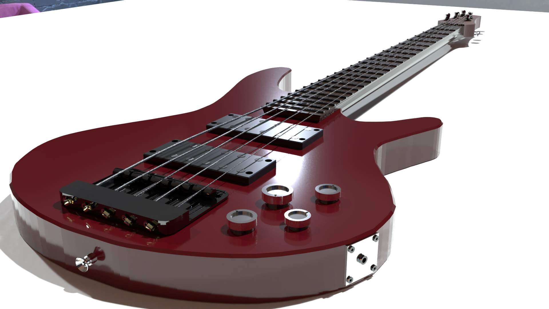 Bass Guitar - 3D Model by DiegoBRman12