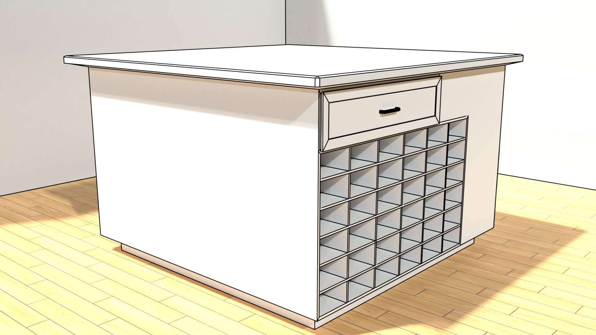 Kitchen Countertop - 3D Model by DiegoBRman12