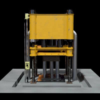 Metal Forging Machine - 3D Model by DiegoBRman12