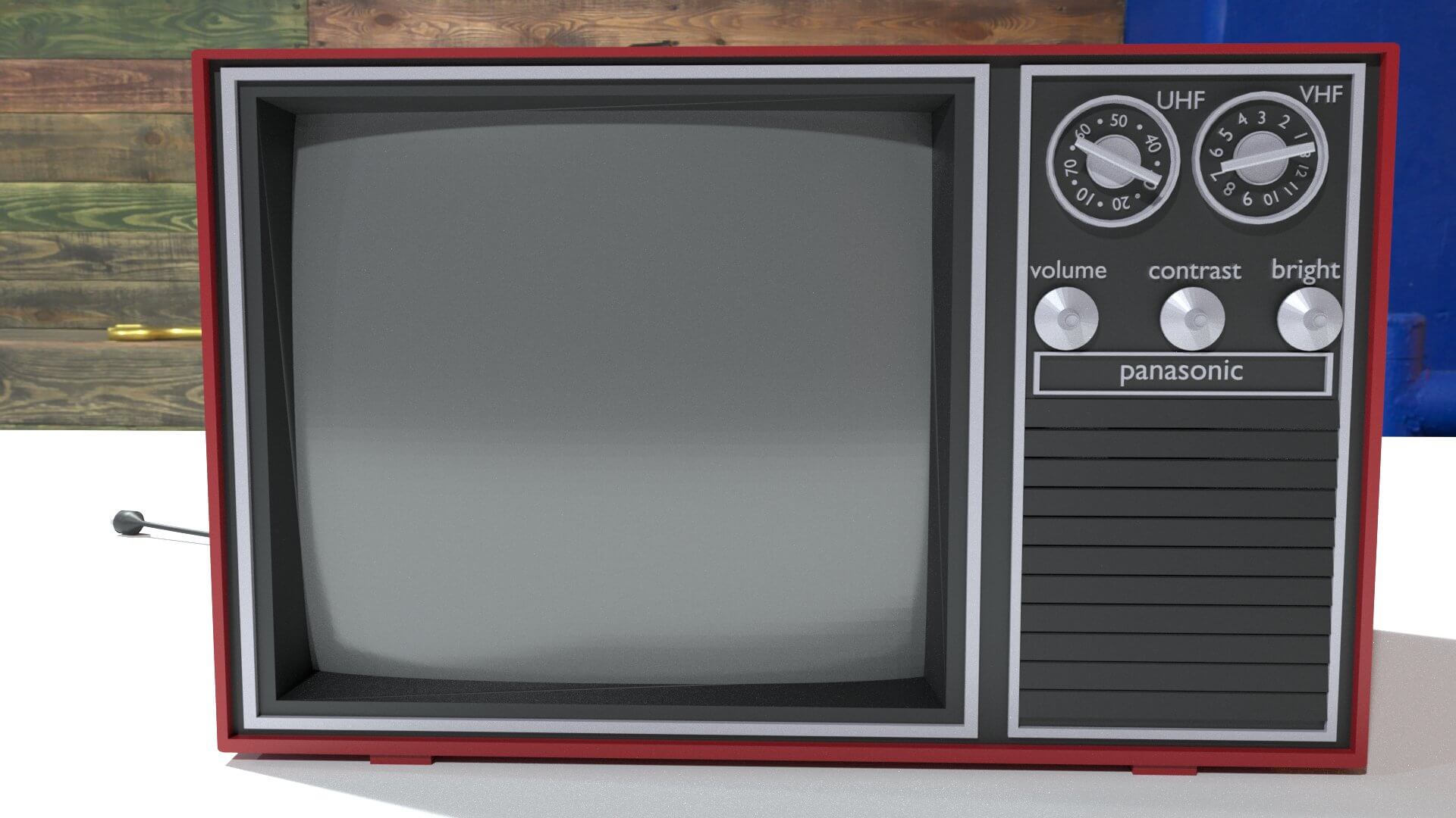 Vintage TV Set - 3D Model by DiegoBRman12