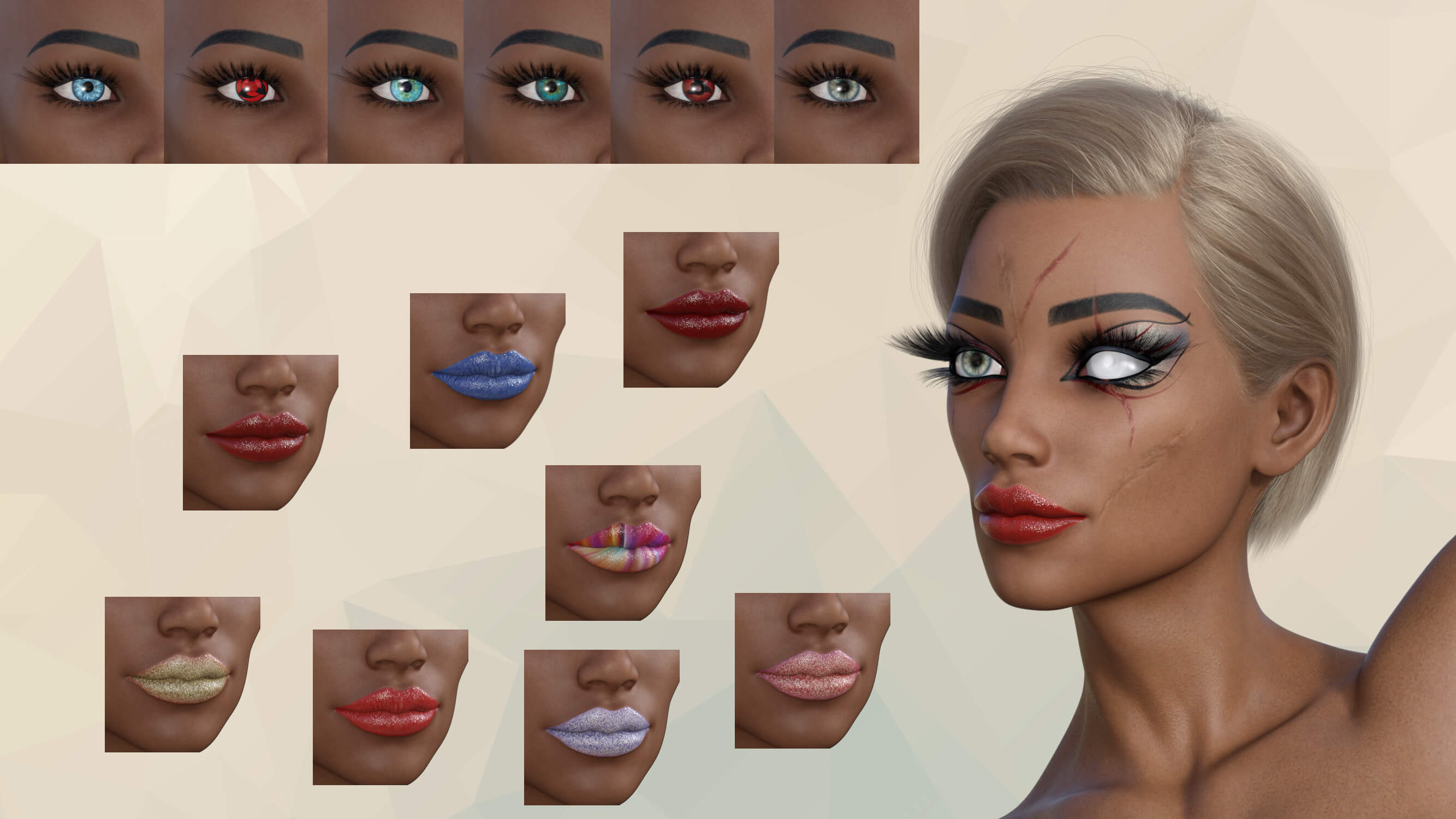 3D Female Model Deezil for DAZ G8 Females by Diginal