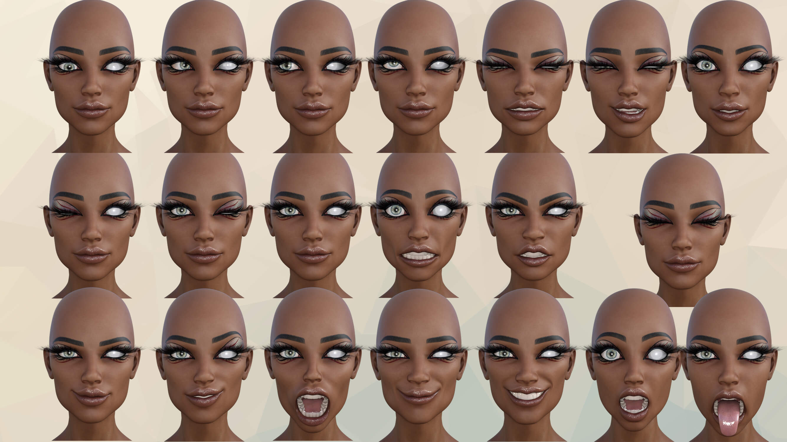 3D Female Model Deezil for DAZ G8 Females by Diginal