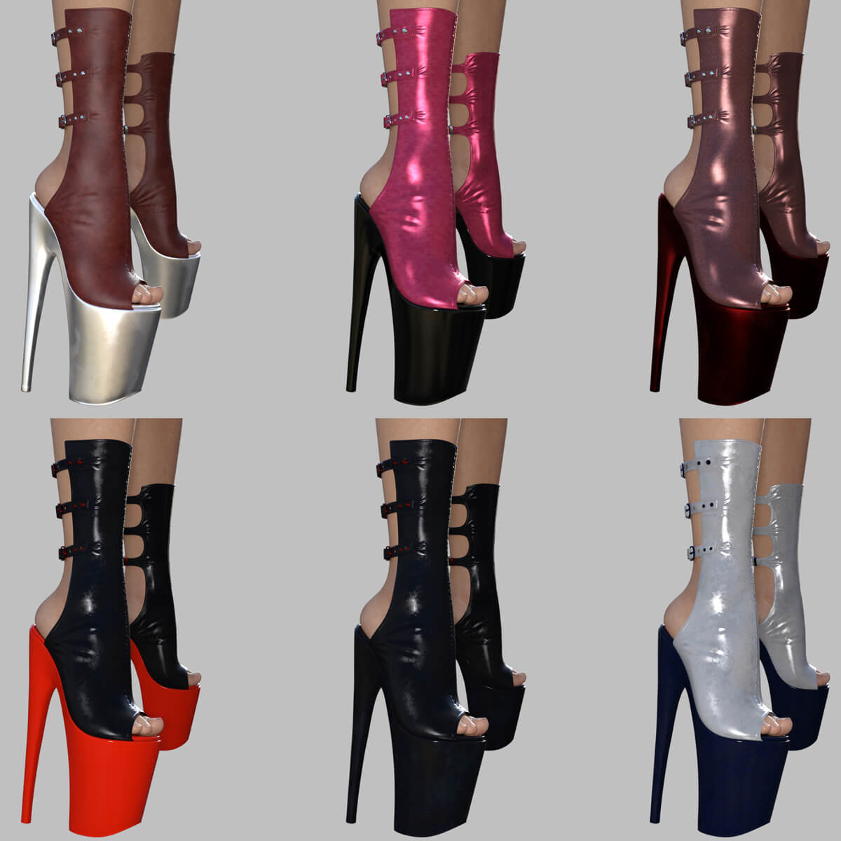Alpha Heels Shoes for DAZ G8 by Diginal