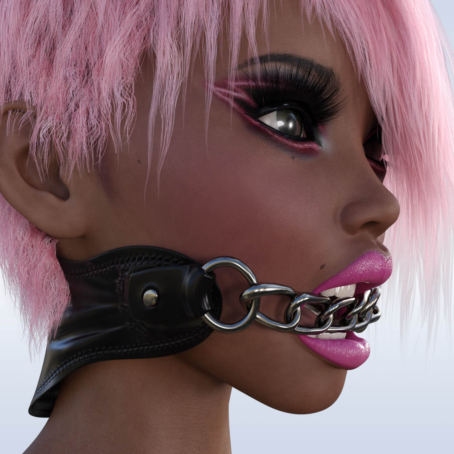 BDSM Chains Gag for Genesis 8 Female - Daz Content by Diginal
