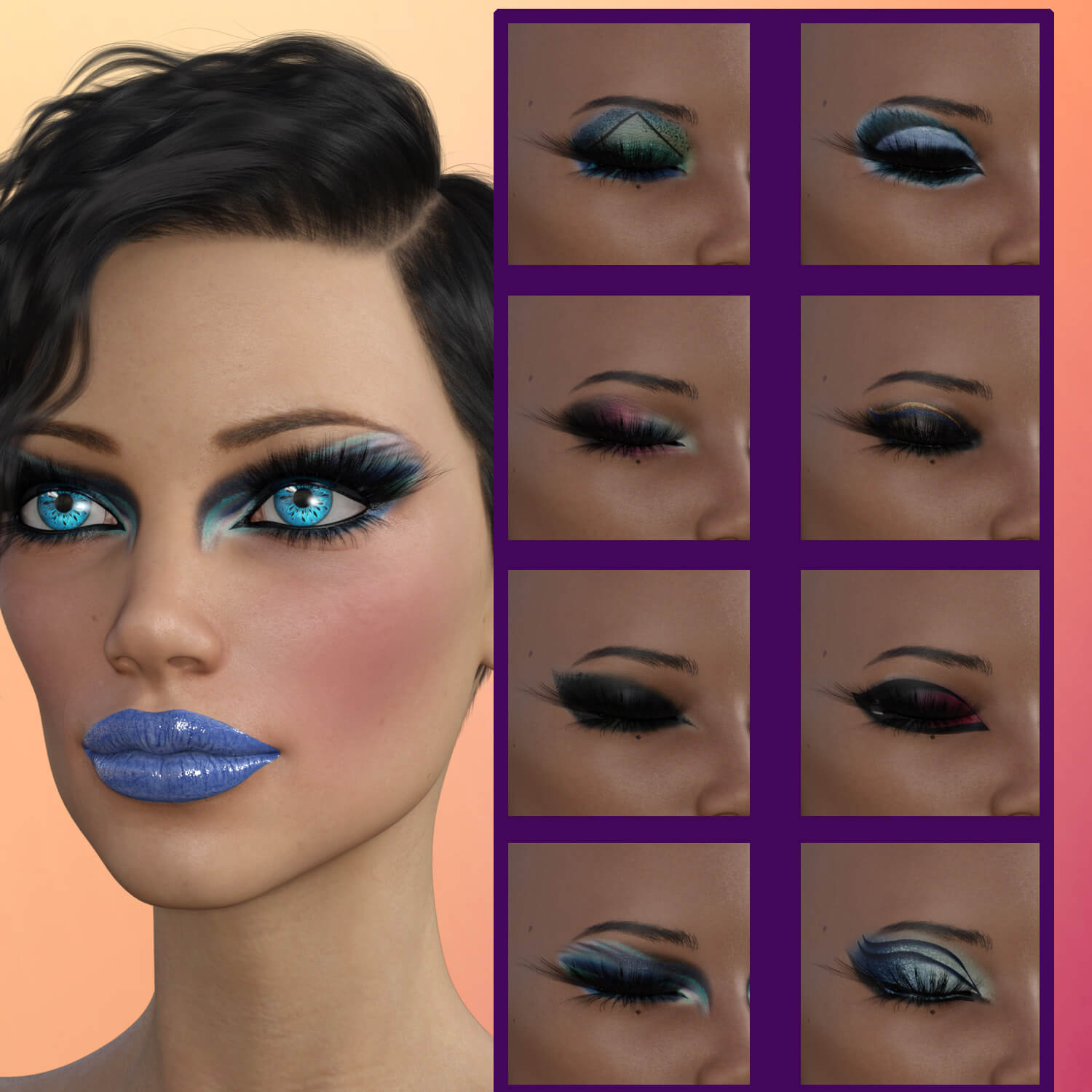 Beauty Kit 3 Makeup for DAZ G8 by Diginal