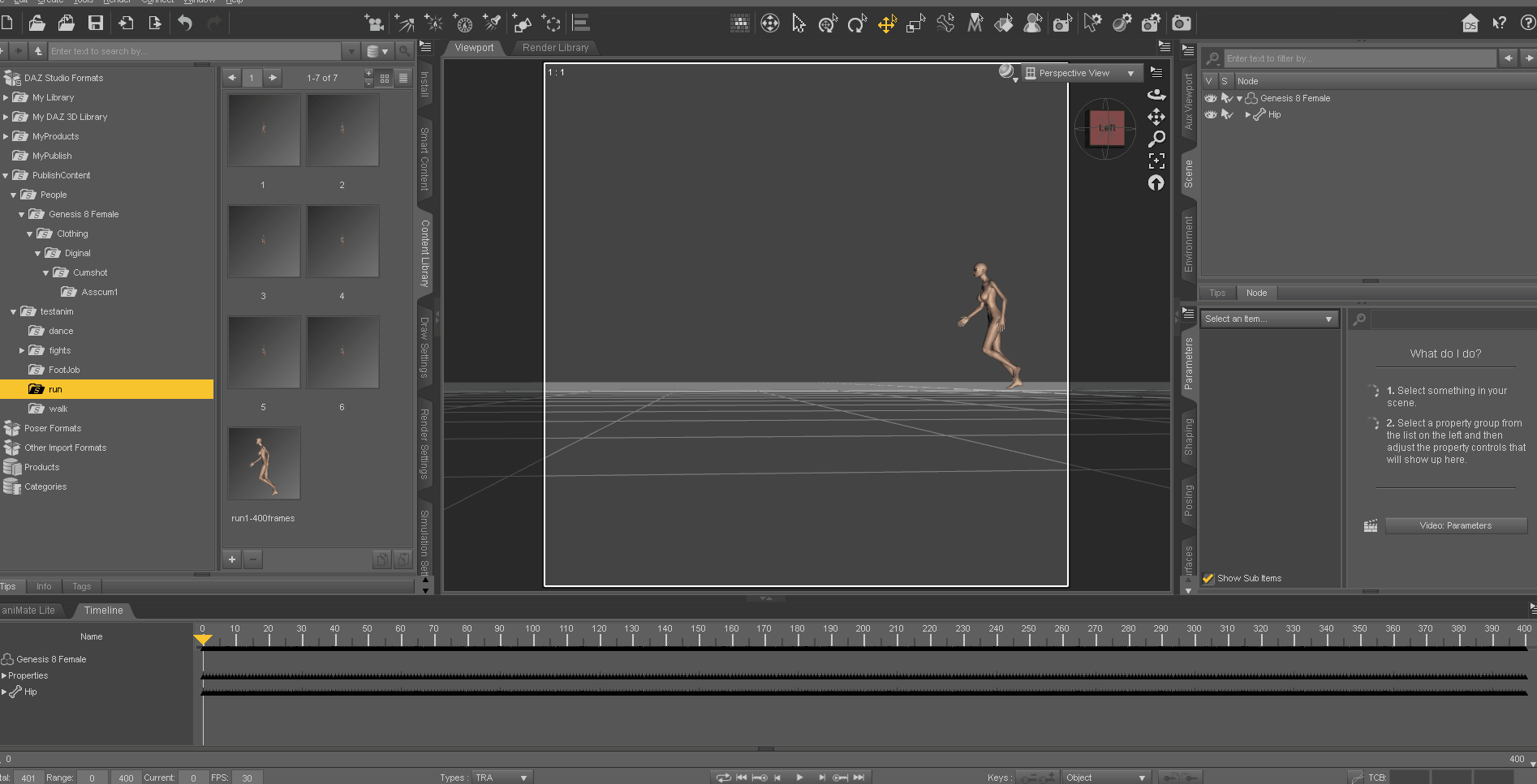 DAZ Animation Running SET1 by Diginal