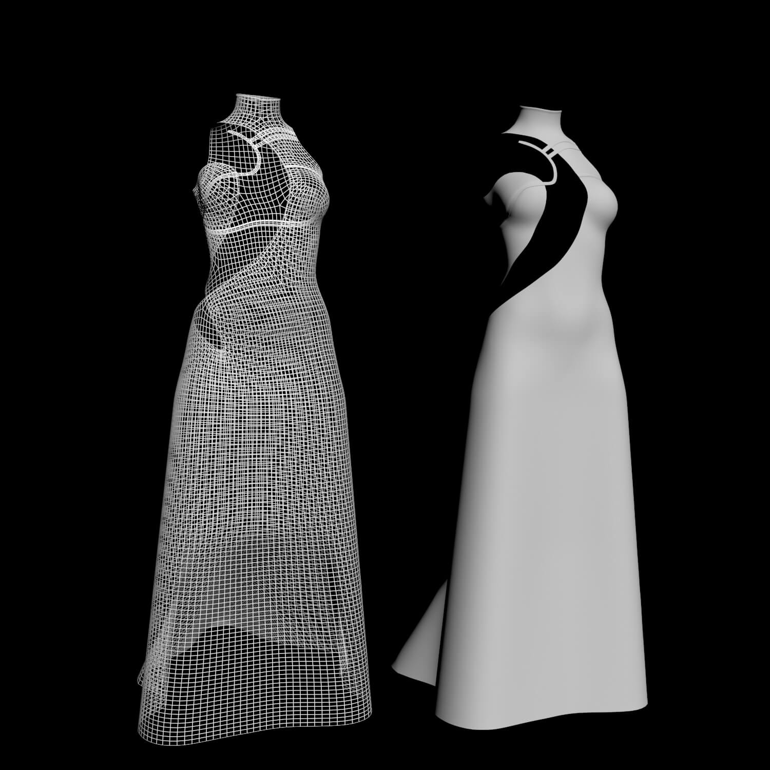 dForce Fancy Dress I for DAZ Genesis 8 Female by Diginal