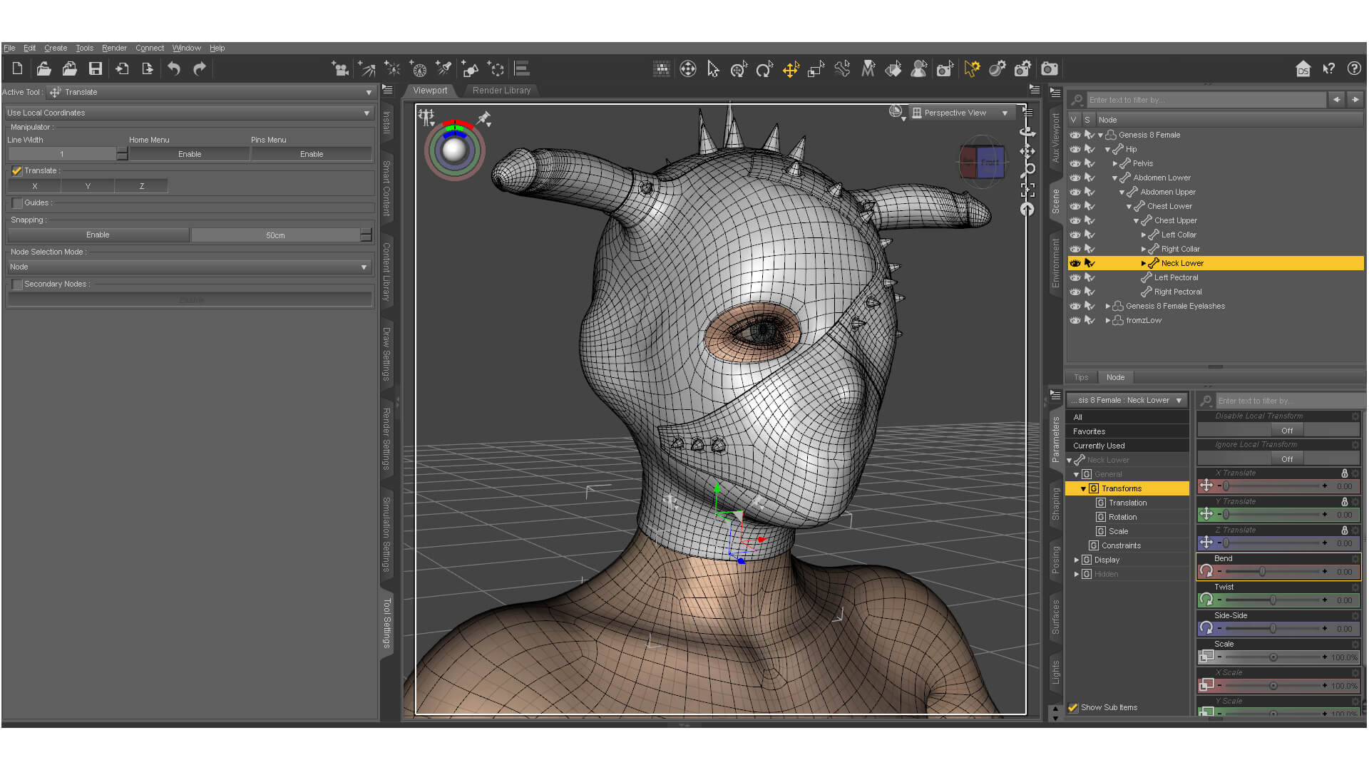 Guro BDSM Mask for DAZ G8 by Diginal