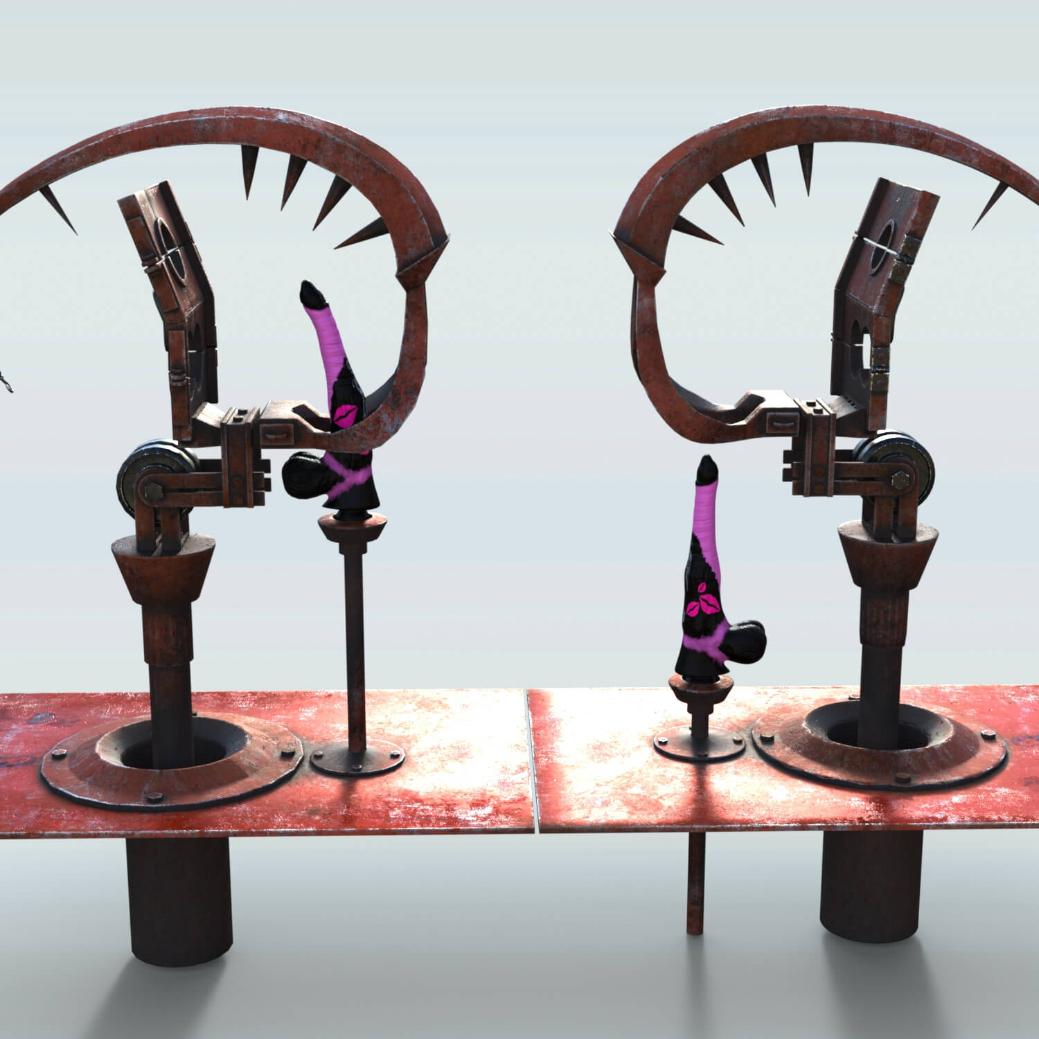 Kinky Bondage Games Set 17 "Jack Device 2" - Daz Content by Diginal