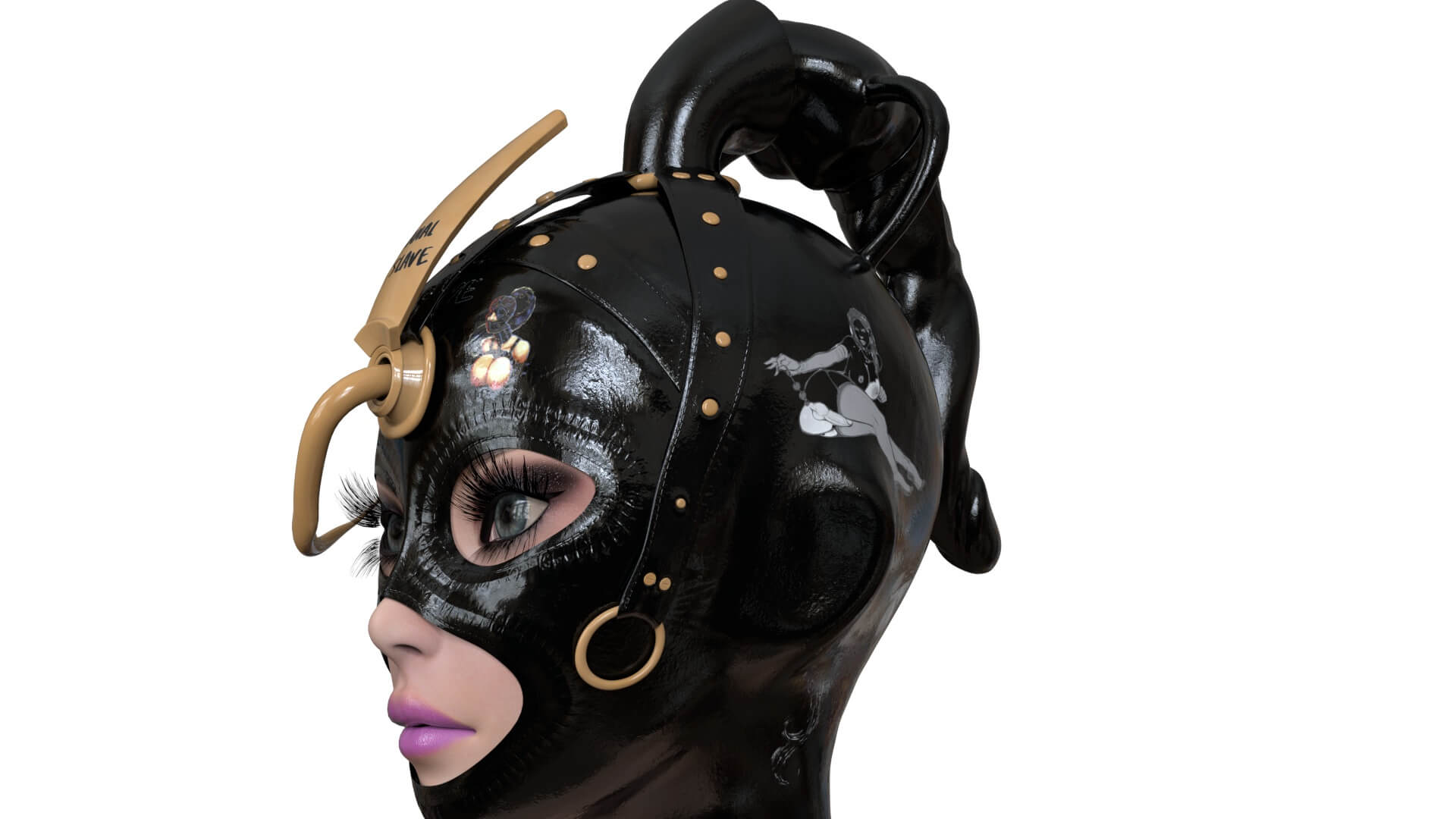 Mym BDSM Mask - Daz Content by Diginal