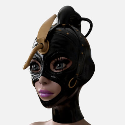 Mym BDSM Mask - Daz Content by Diginal