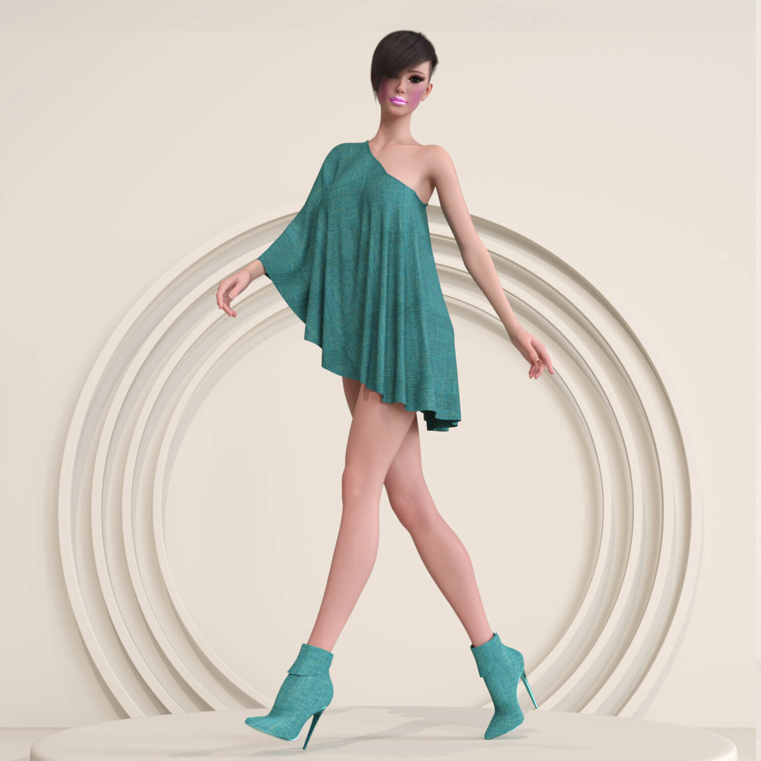 Neeka Dress for DAZ Genesis 9 Female by Diginal