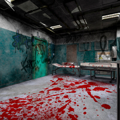 Old Hospital Room 1 - 3D Model by Diginal