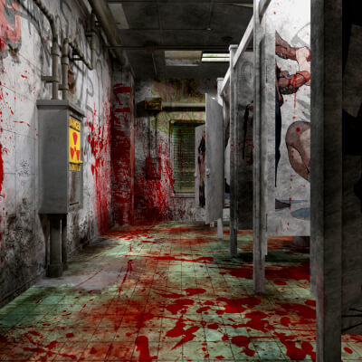 Old Hospital Toilet Room 2 - 3D Model by Diginal